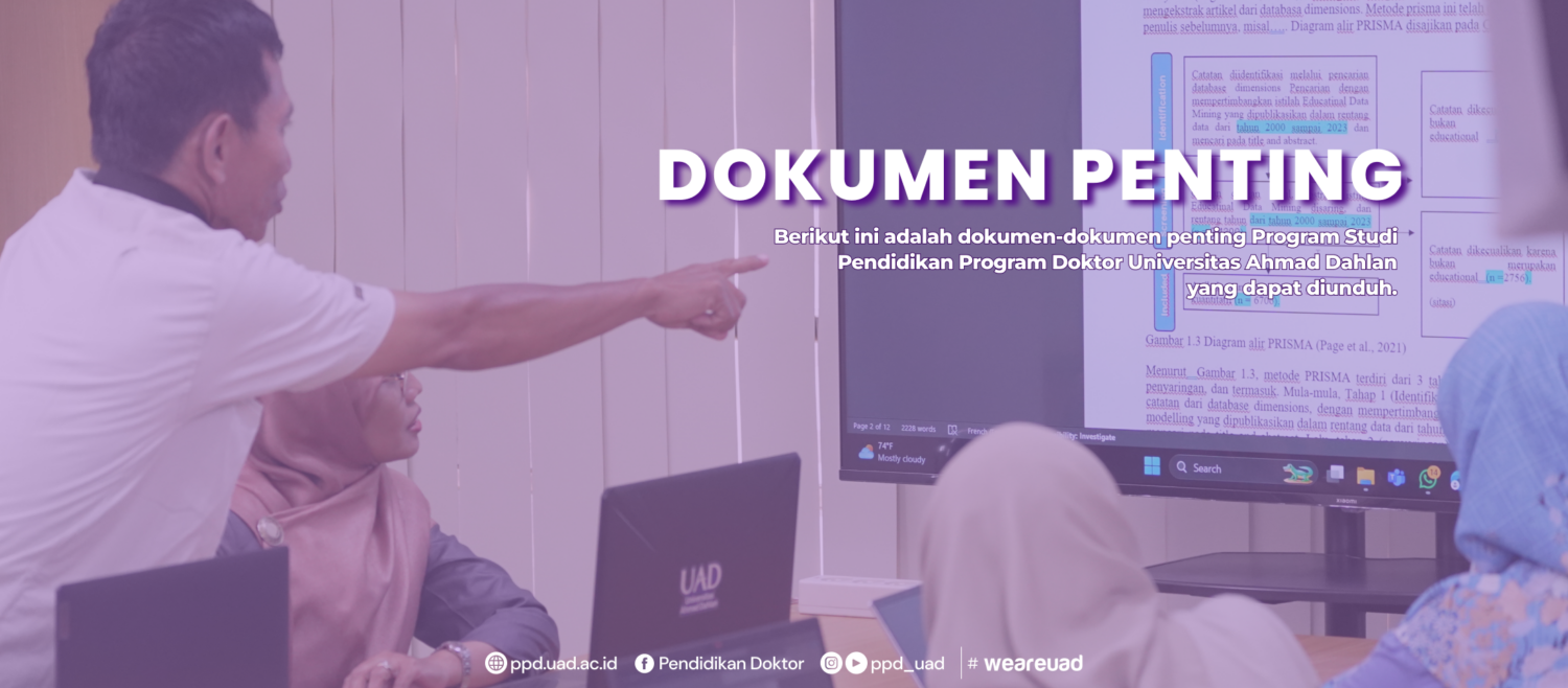 Akreditasi – Program Studi Pendidikan Program Doktor
